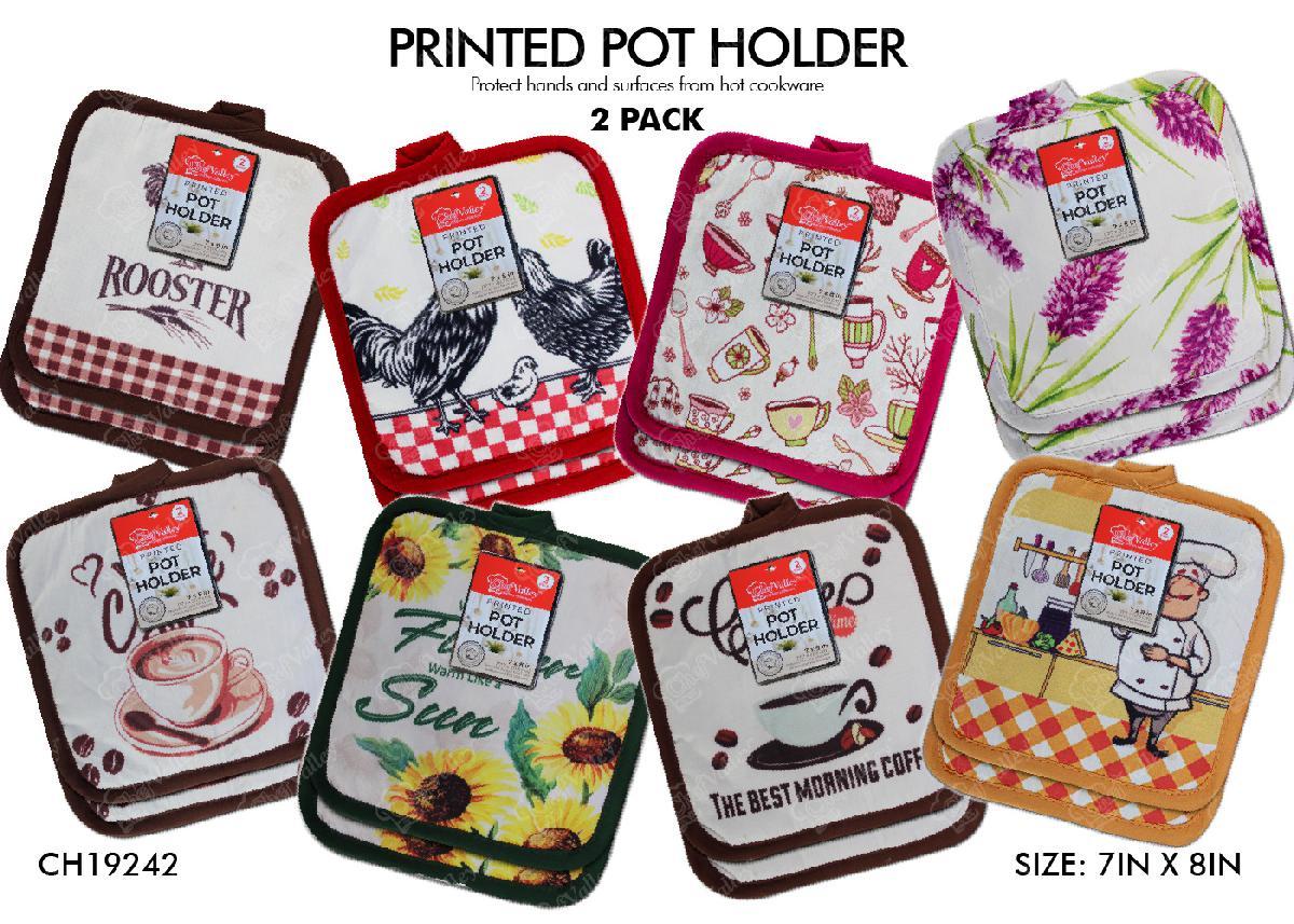 2 PCS SET PRINTED POT HOLDER-72
